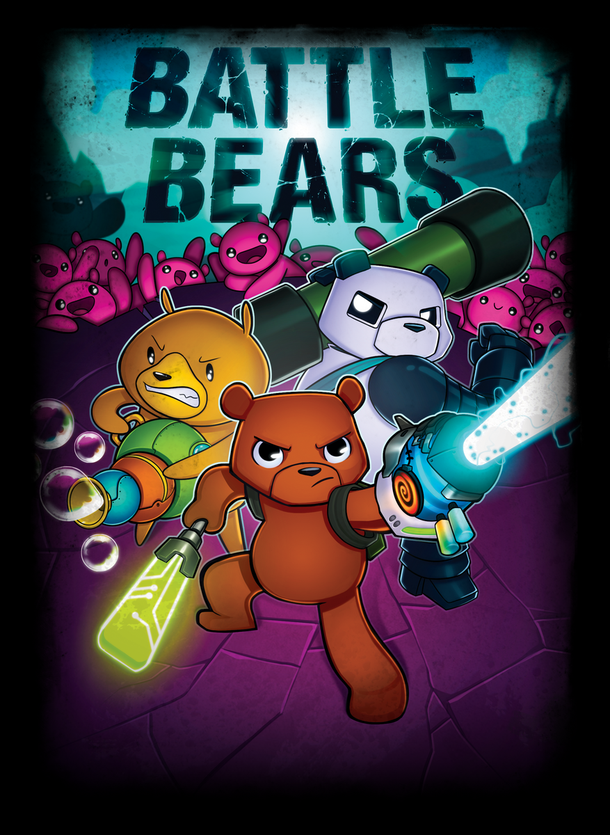 Battle Bears Action T-shirt Black – BATTLE BEARS